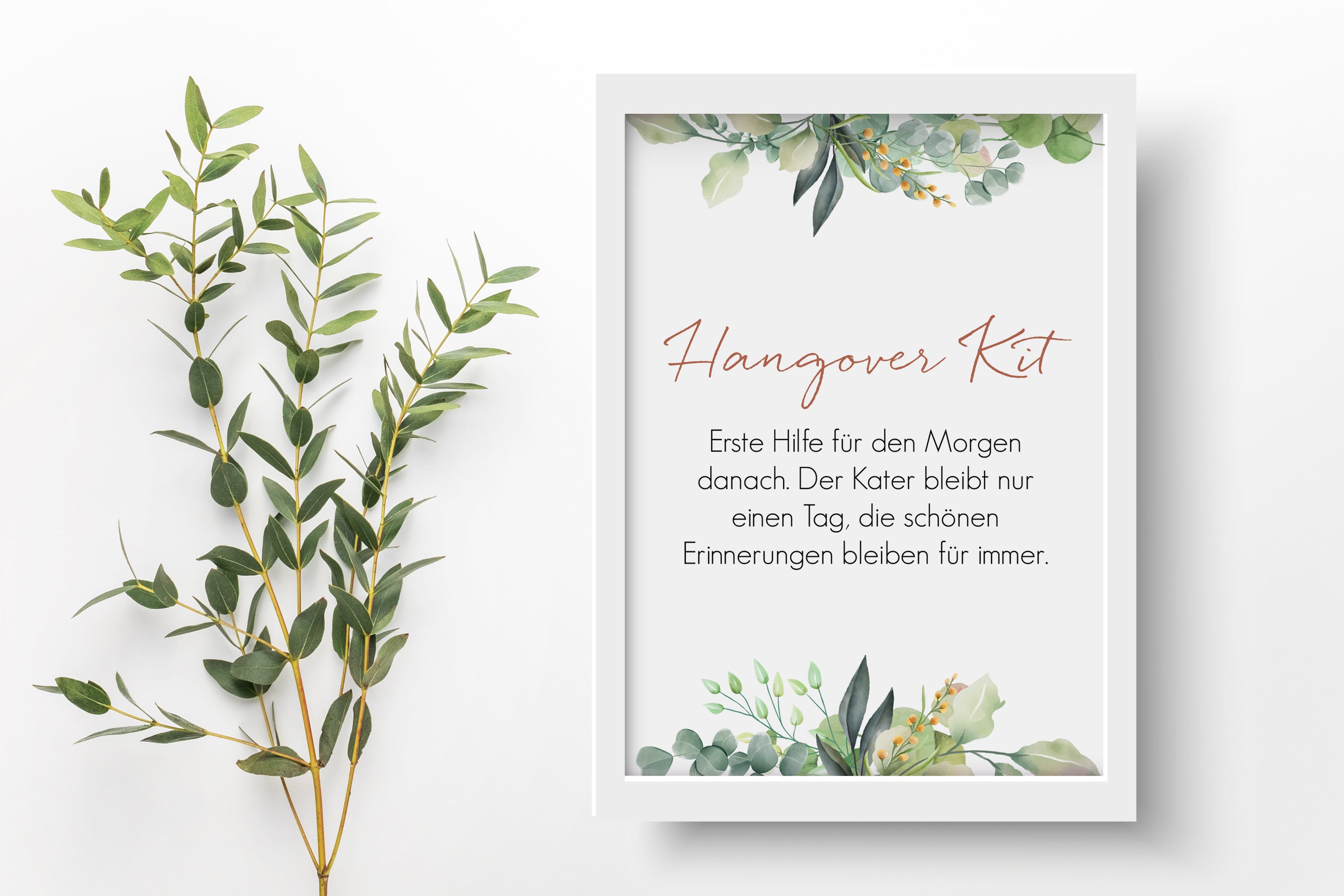 Hangover Kit Schild Hochzeit / Für den Kater danach / | Etsy
