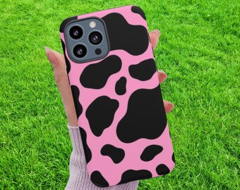 Pink Cow Phone Case Kawaii - Etsy