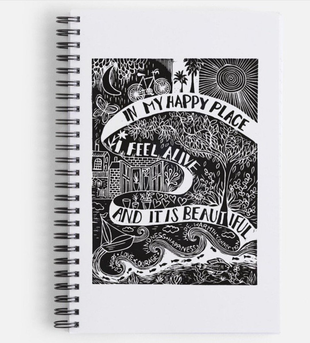 A5 Positive Notebook - Etsy