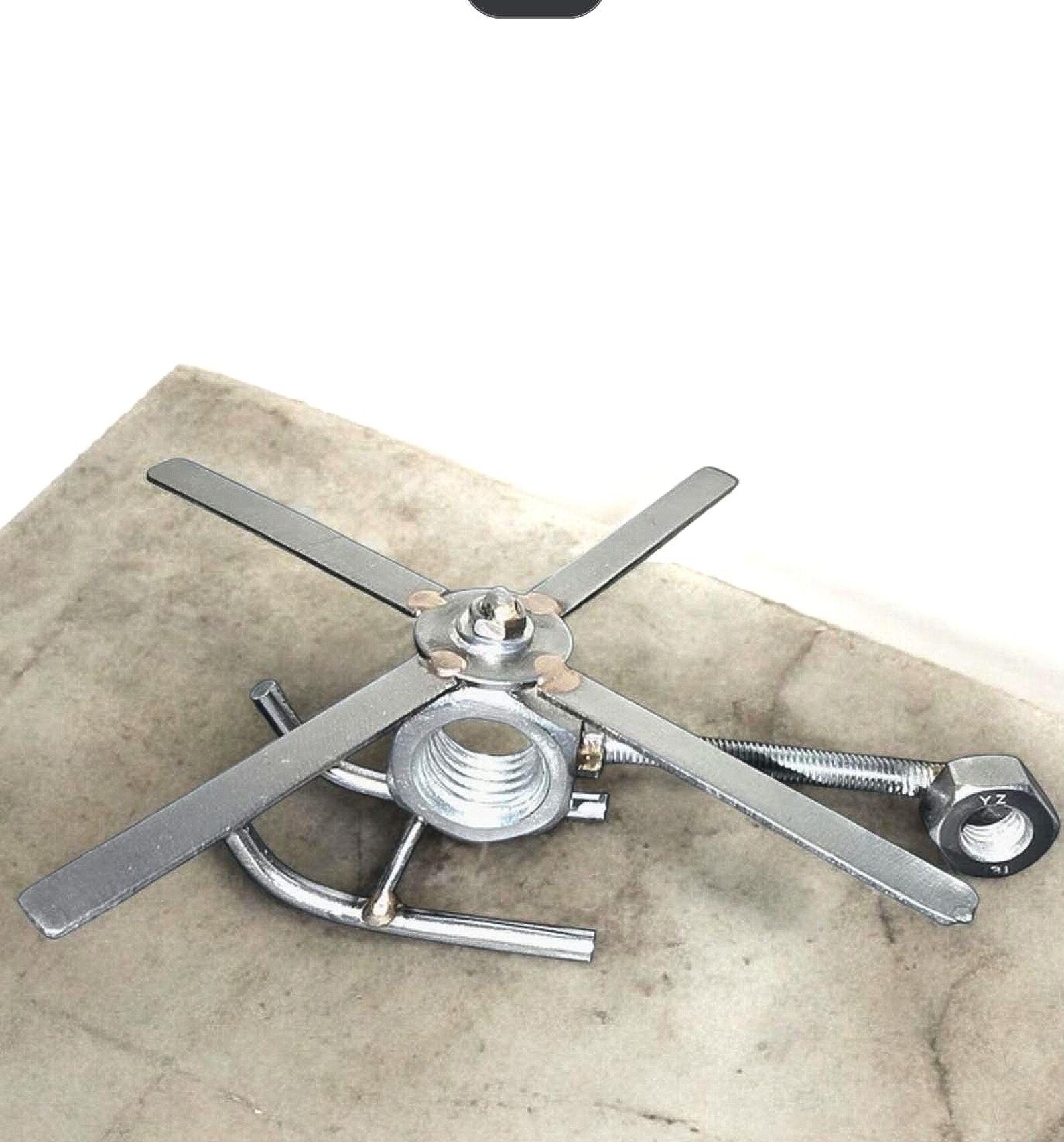 Scrap Metal Helicopter Figurine,nut and Bolt Art Helicopter, Handmade ...