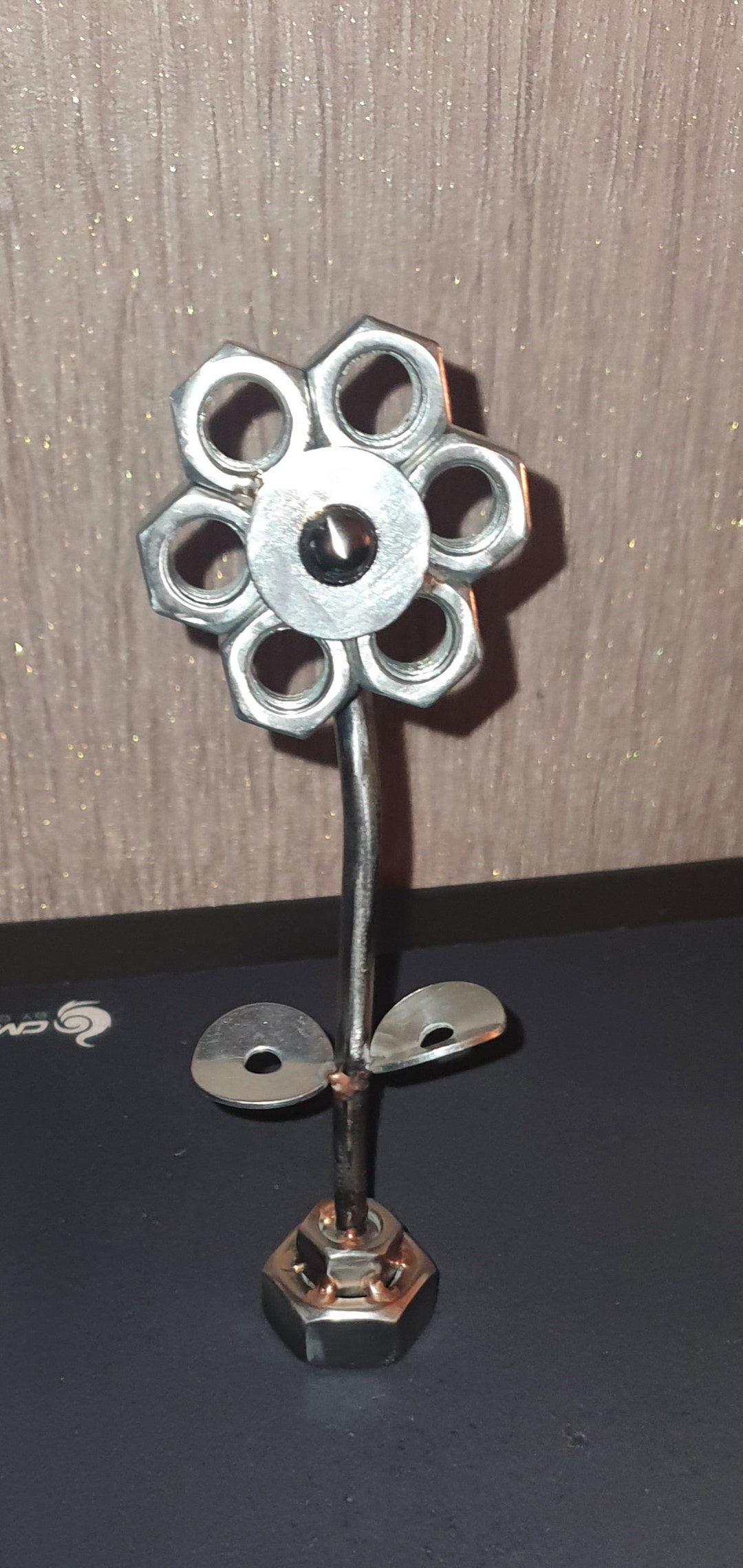Nut and Bolt Flower / Metal Art Flower / Handmade Gift / Nuts and Bolts ...