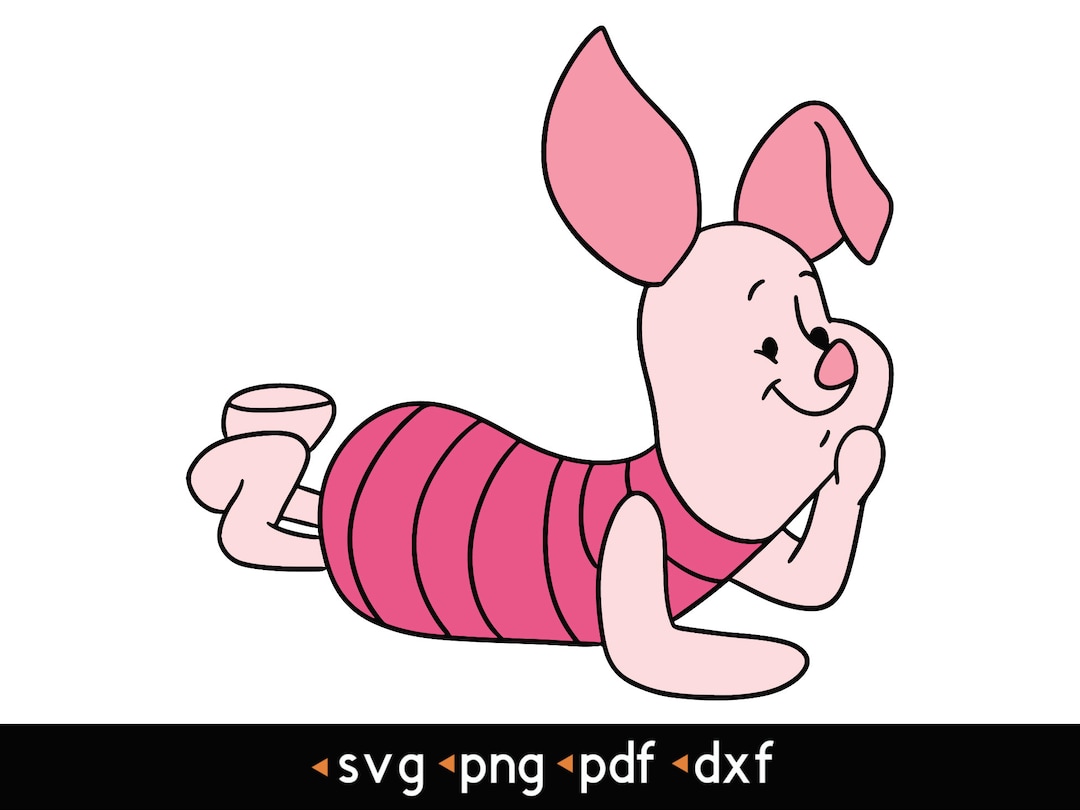 Piglet- #4 Svg, Png, Pdf, Dxf - Etsy