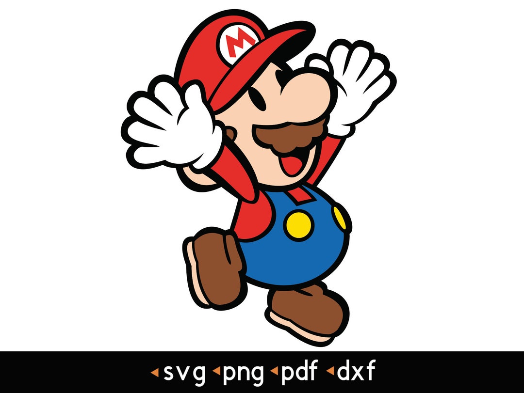 Paper Mario- #1 Svg, Png, Pdf, Dxf - Etsy