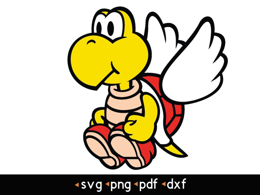 Koopa Troopa- #1 Svg, Png, Pdf, Dxf - Etsy