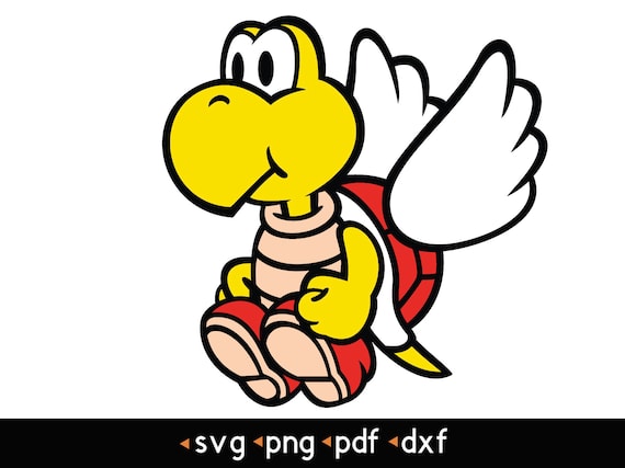 Koopa Troopa 1 Svg Png Pdf Dxf - Etsy