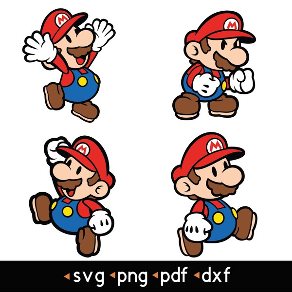 Mario Svg - Etsy