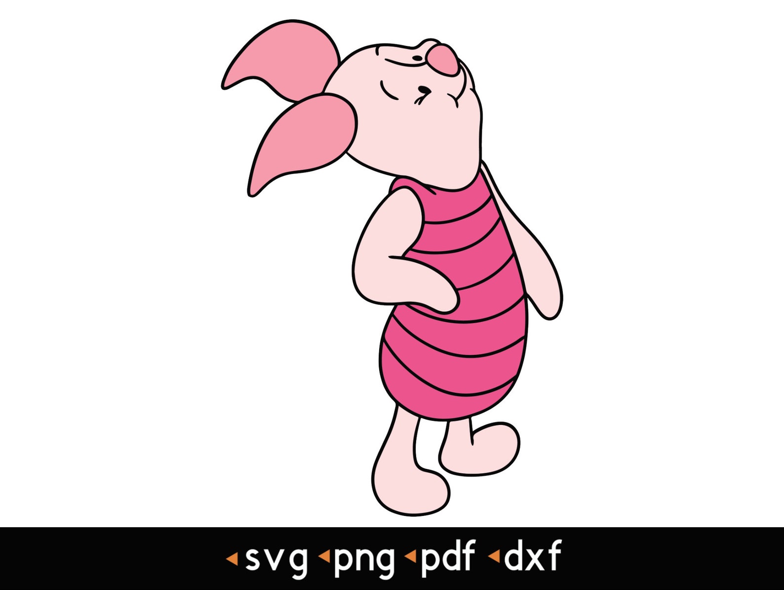 Piglet 6 Svg Png Pdf Dxf - Etsy