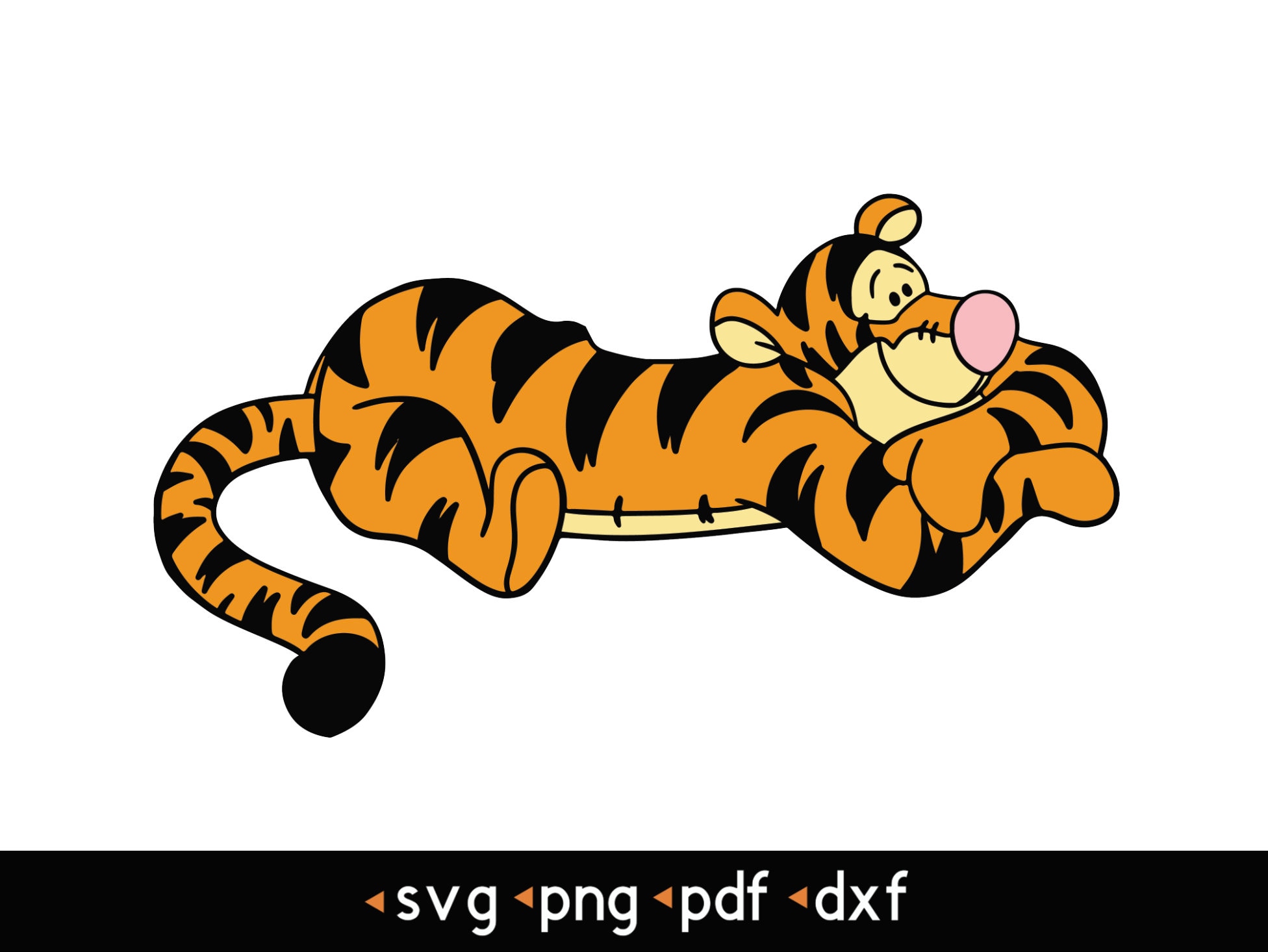 Tigger 3 Svg Png Pdf Dxf | Etsy