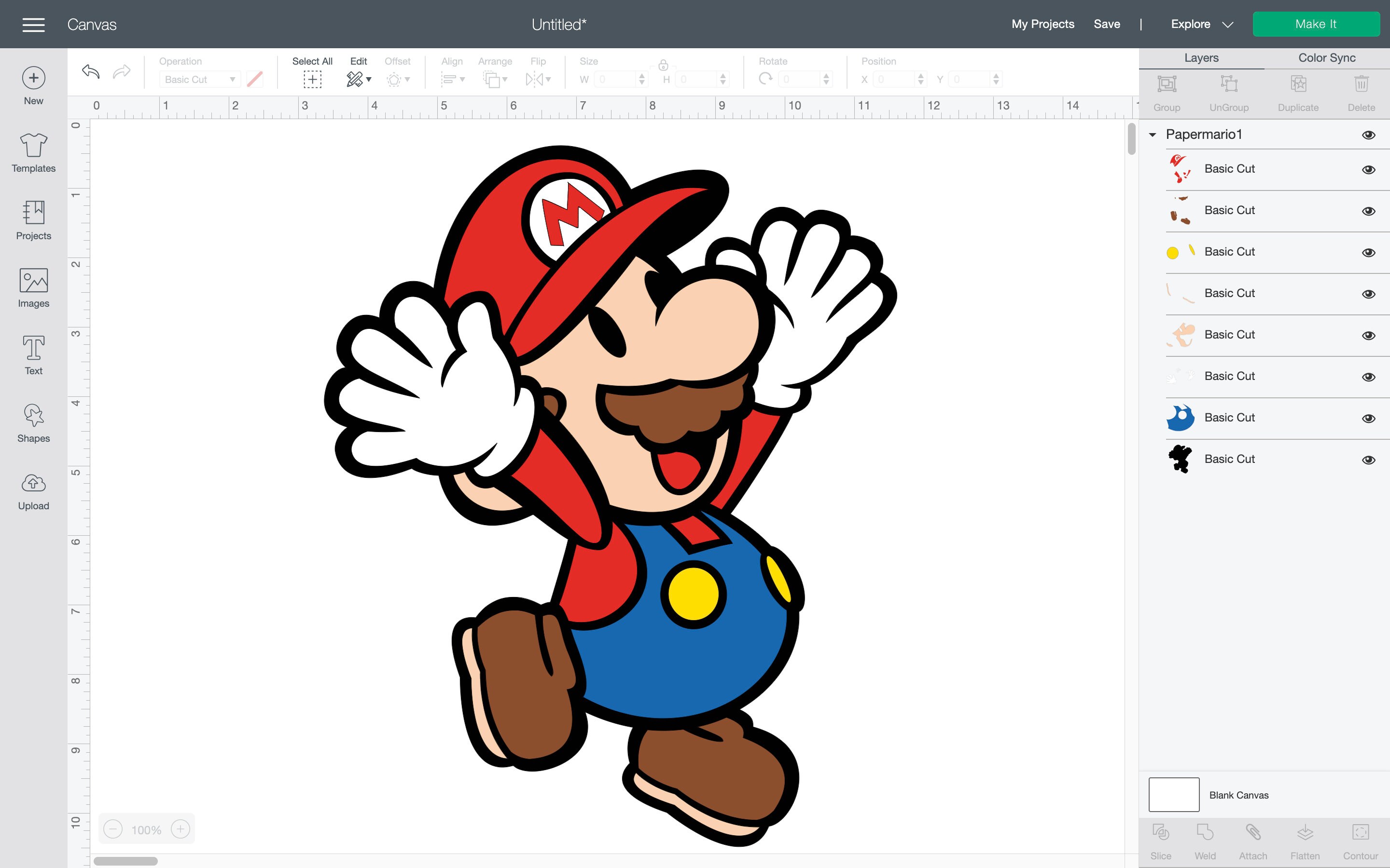 Paper Mario 1 Svg Png Pdf Dxf - Etsy