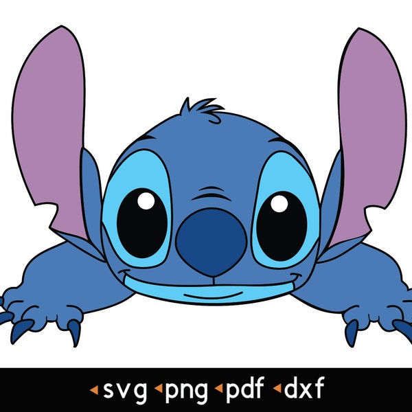 Stitch Face Svg - Etsy