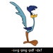 Road Runner- #1 Svg, Png, Pdf, Dxf - Etsy