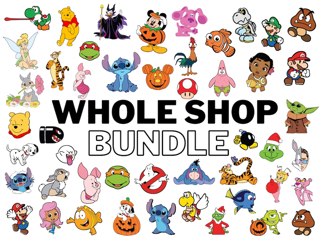 Whole Shop Bundle- Svg, Png, Pdf, Dxf - Etsy