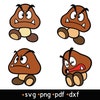 Blooper From Super Mario Bros (NES) - SVG/AI Vector Cut File for Vinyl ...