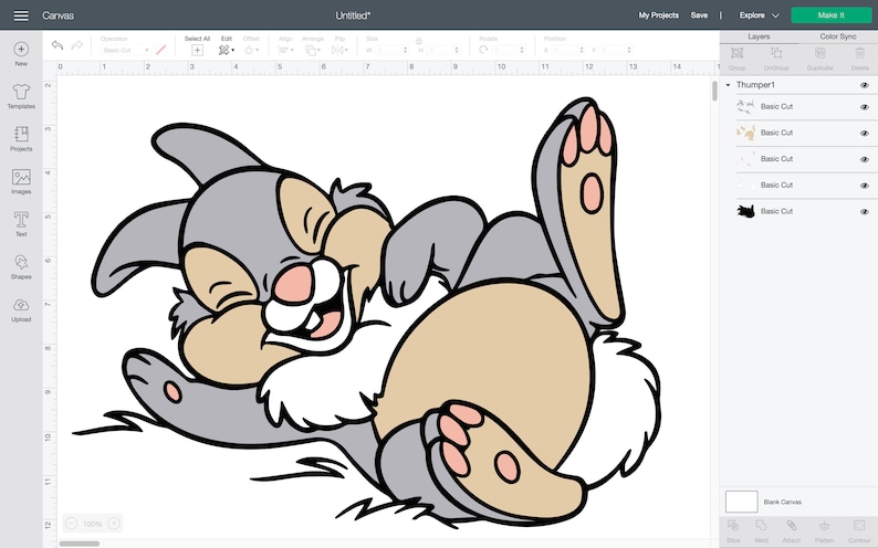 Thumper 1 Svg Png Pdf Dxf - Etsy