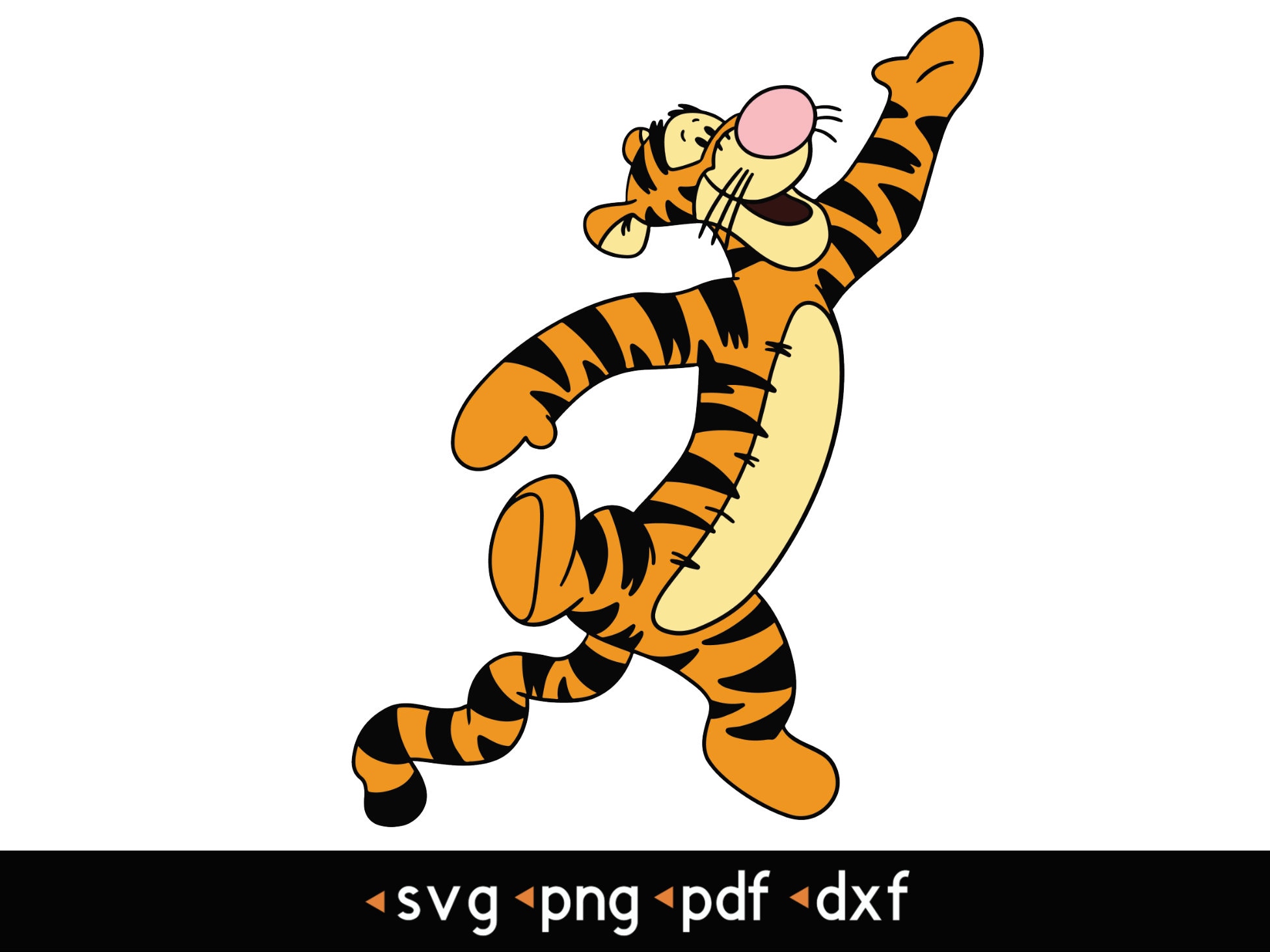 Tigger- #4 Svg, Png, Pdf, Dxf - Etsy