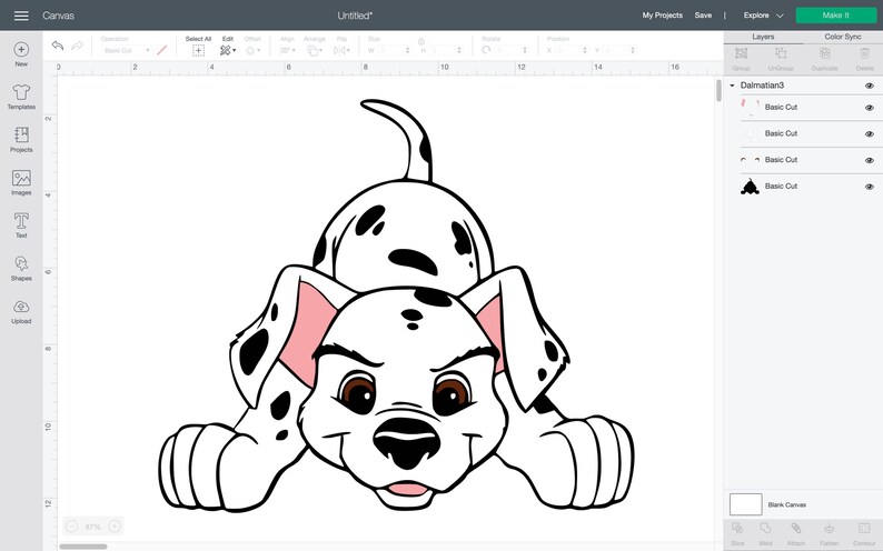 Dalmatian 3 Svg Png Pdf Dxf | Etsy