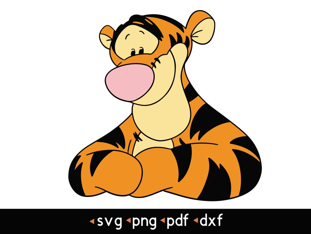 Tigger- #7 Svg, Png, Pdf, Dxf - Etsy