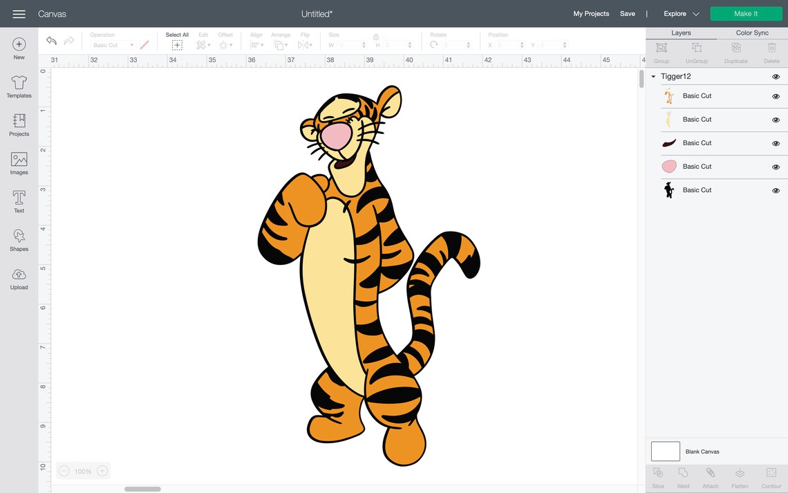 Tigger 12 Svg Png Pdf Dxf - Etsy