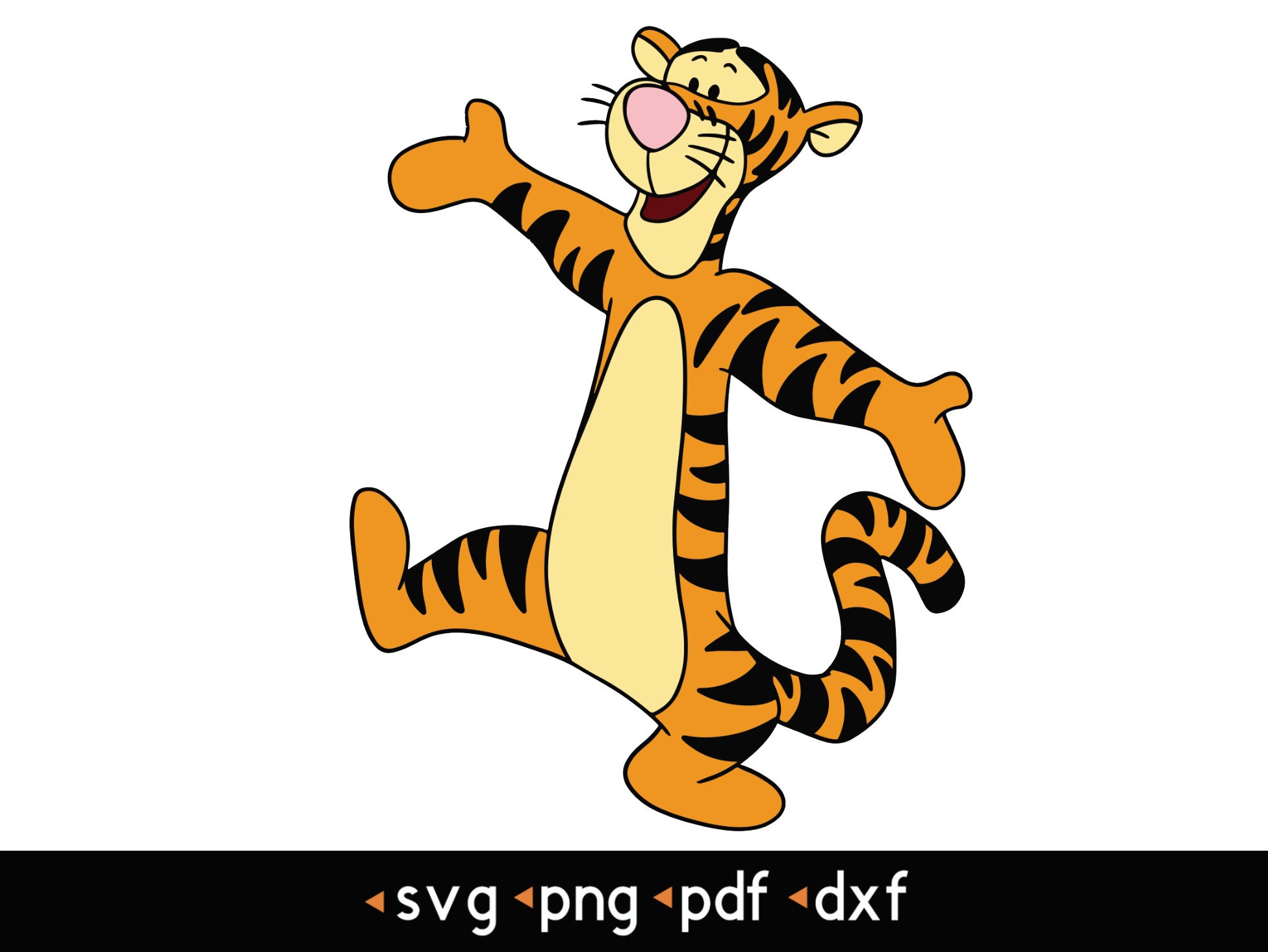 Tigger 9 Svg Png Pdf Dxf | Etsy