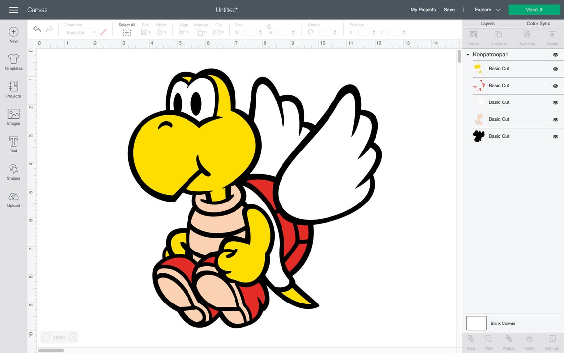 Koopa Troopa 1 Svg Png Pdf Dxf - Etsy