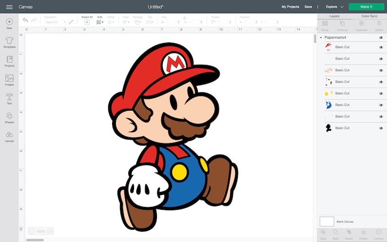 Paper Mario 4 Svg Png Pdf Dxf - Etsy