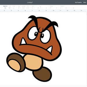 Goomba- #2 Svg, Png, Pdf, Dxf - Etsy