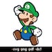 Paper Luigi- #1 Svg, Png, Pdf, Dxf - Etsy