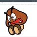 Goomba- #4 Svg, Png, Pdf, Dxf - Etsy