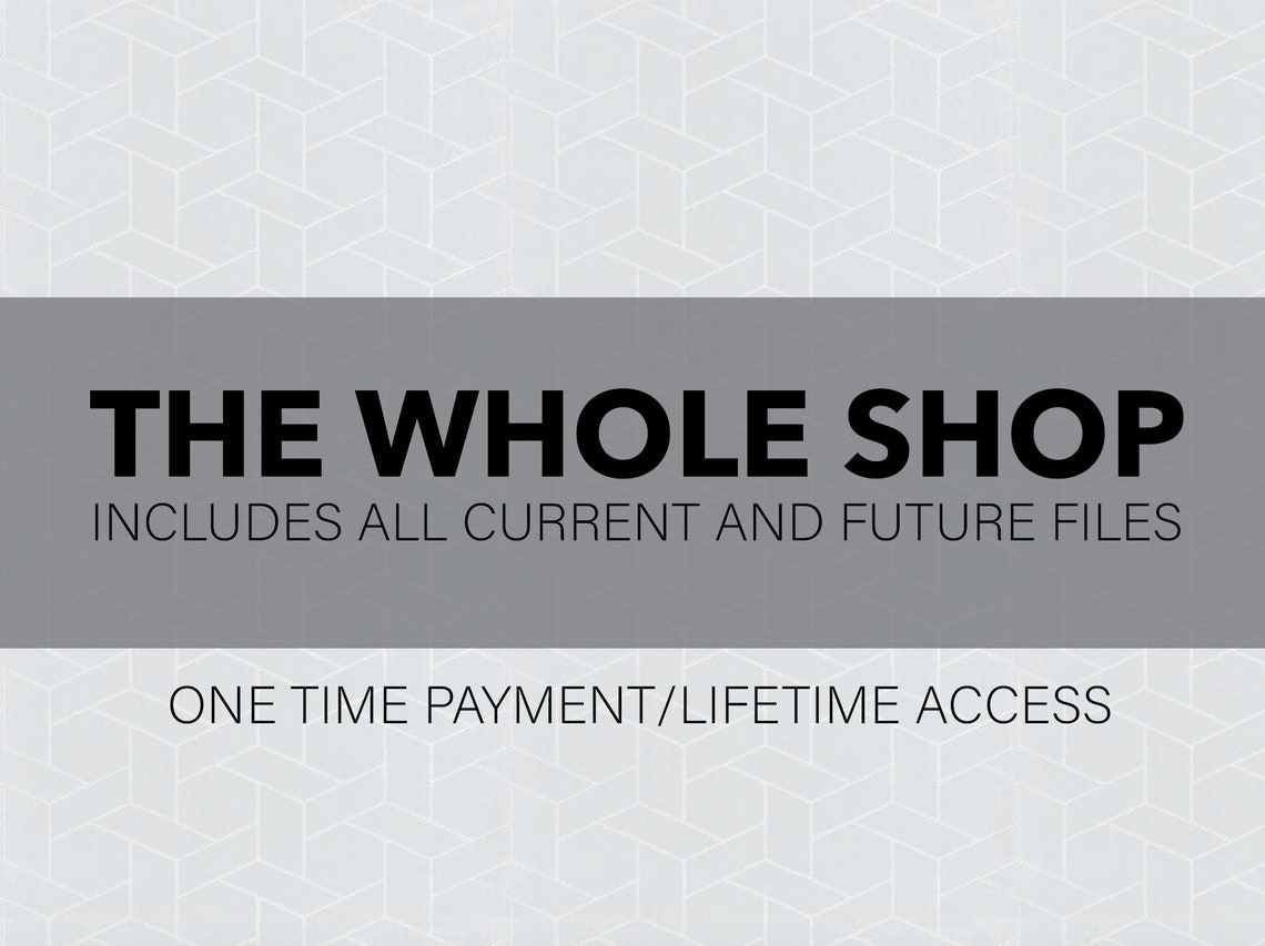 Whole Shop Bundle- Svg, Png, Pdf, Dxf - Etsy