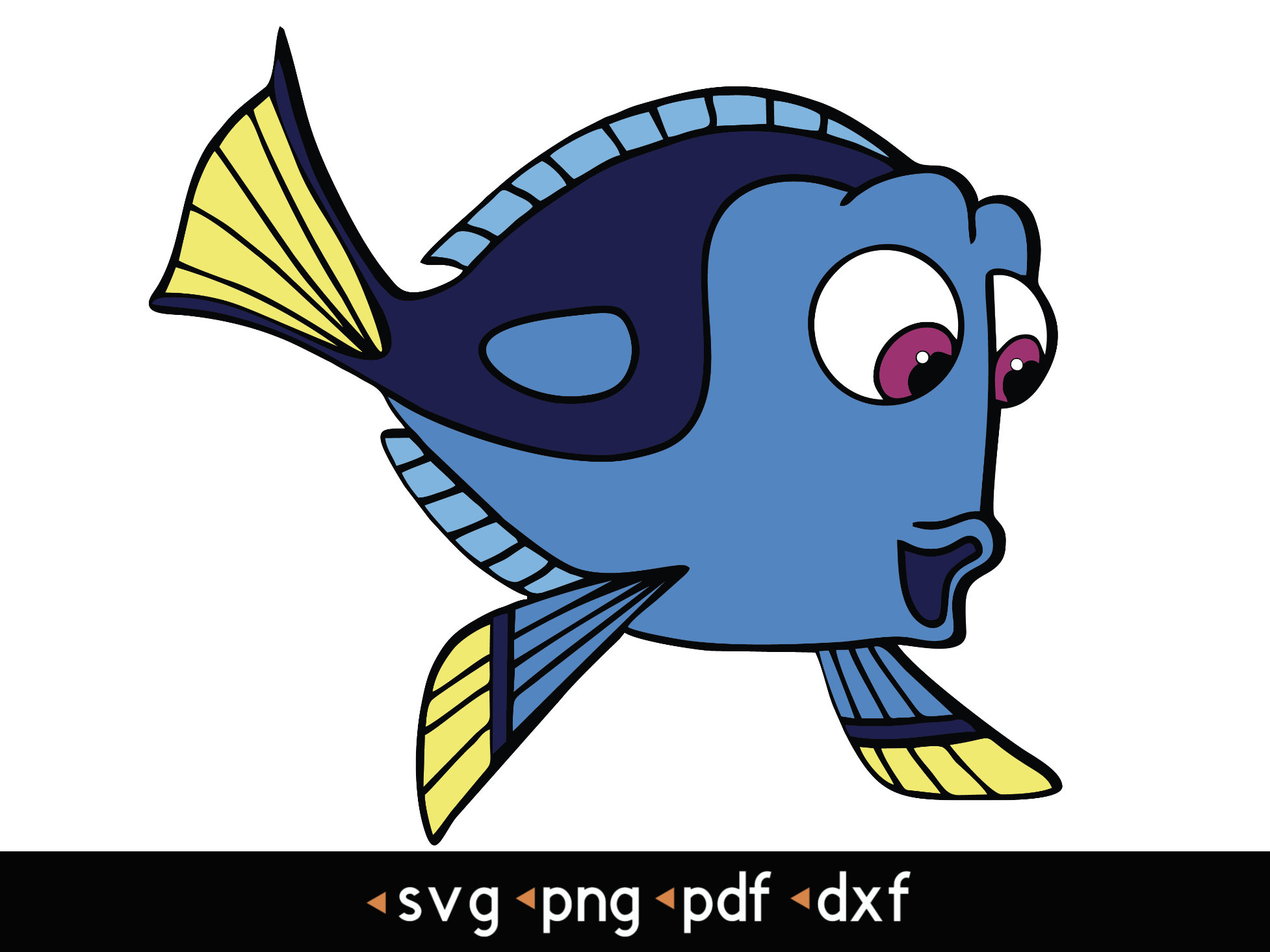 Dory 1 Svg, Png, Pdf, Dxf - Etsy Australia