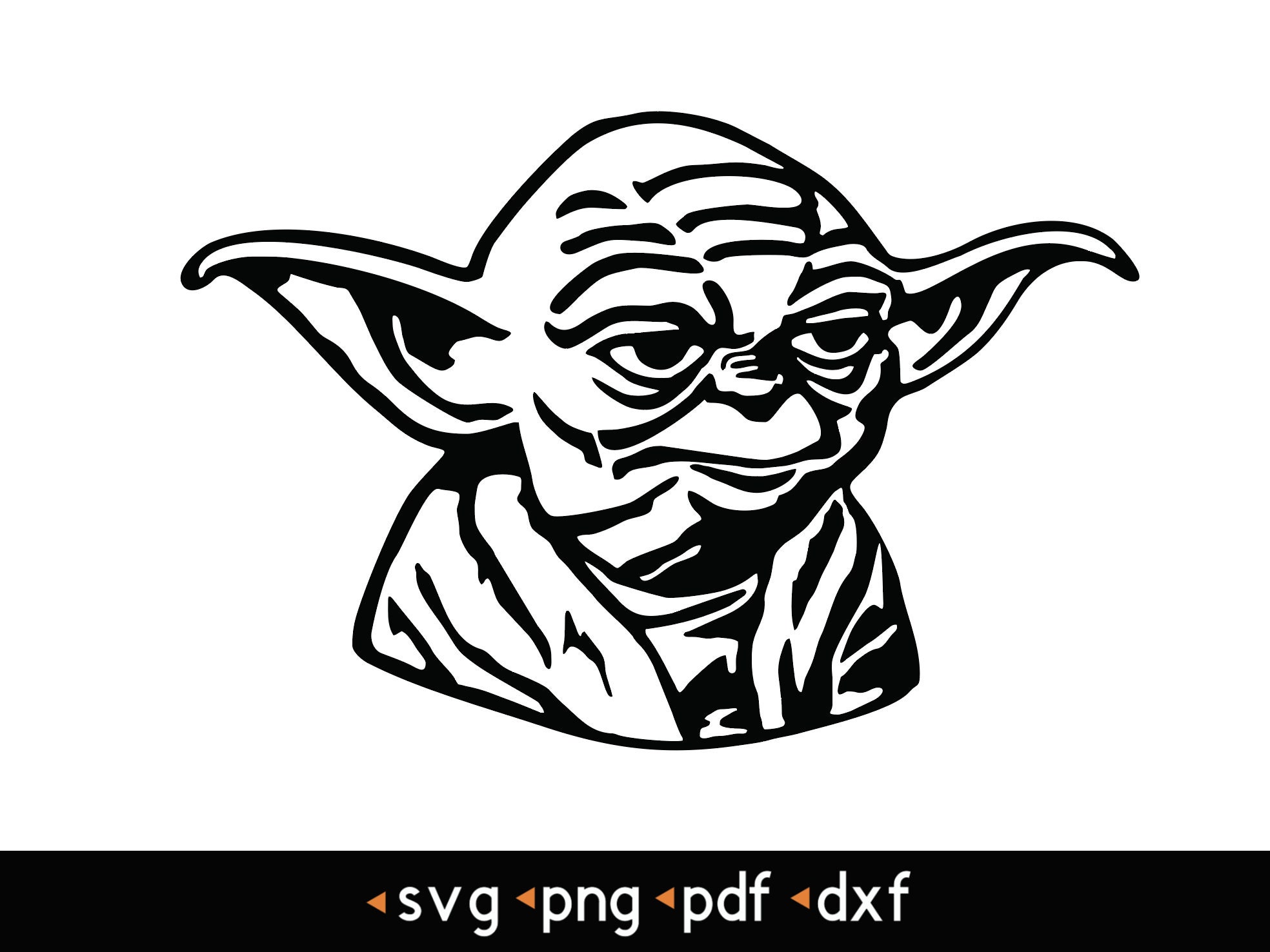 Yoda- #2 Svg, Png, Pdf, Dxf - Etsy