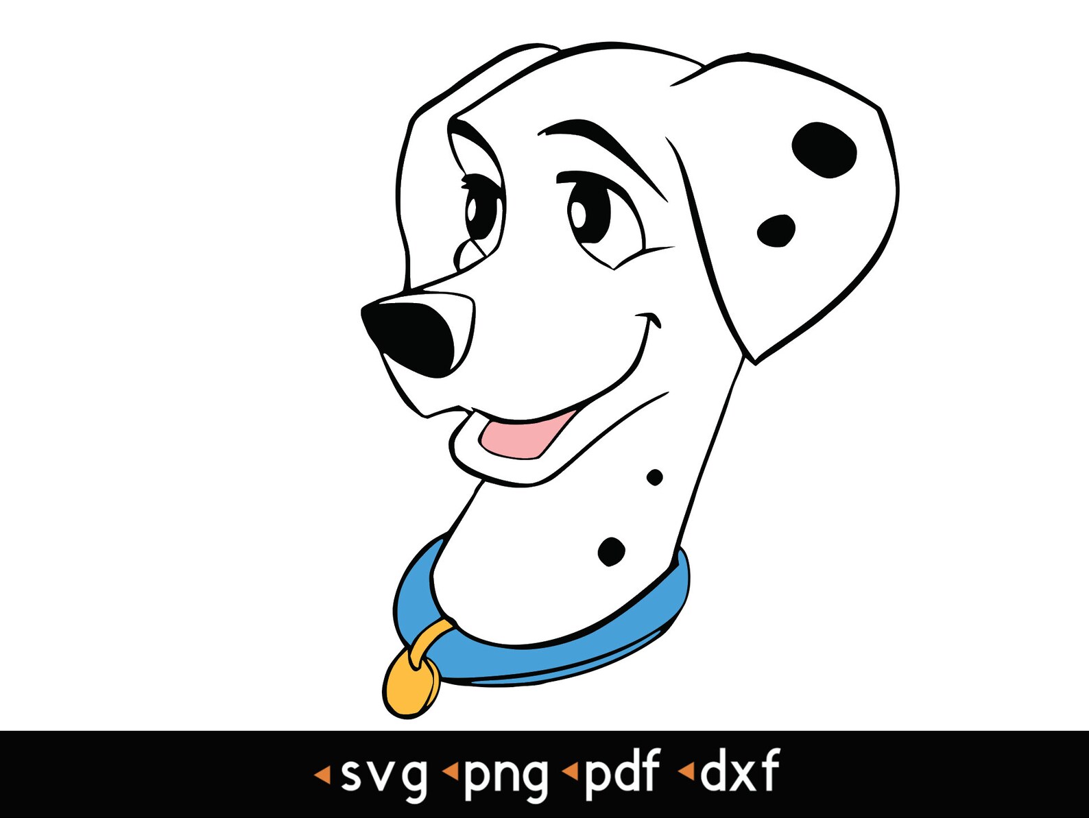 Dalmatian 6 Svg Png Pdf Dxf - Etsy