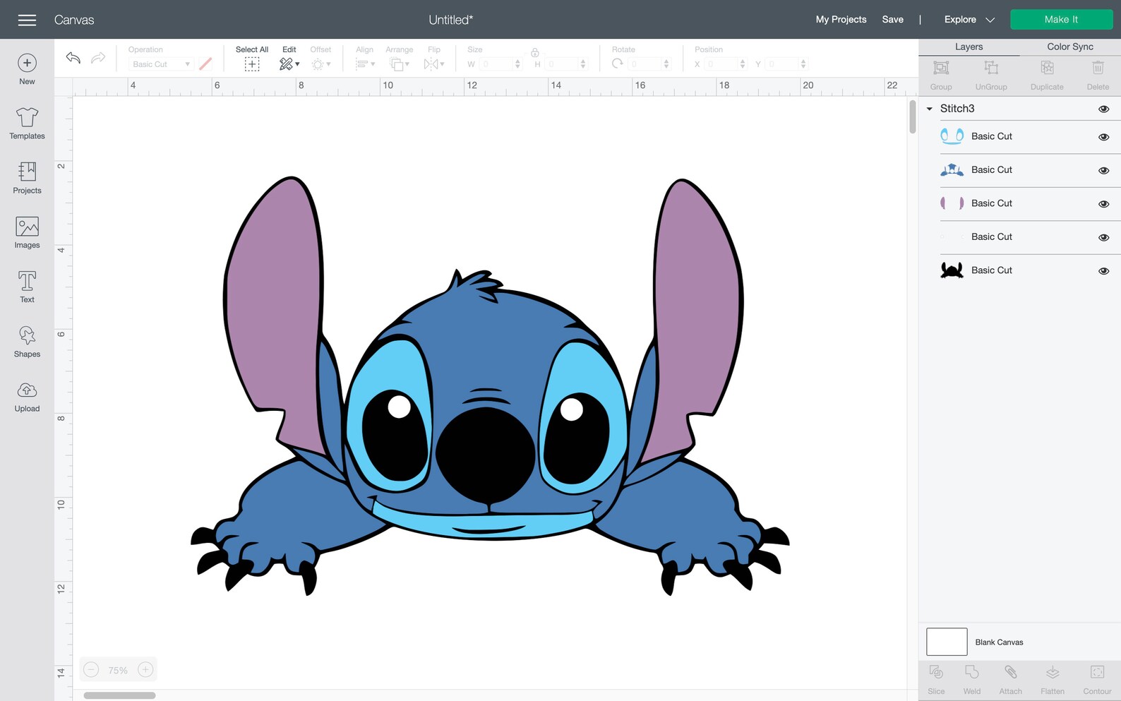 Stitch 3 svg png pdf dxf | Etsy