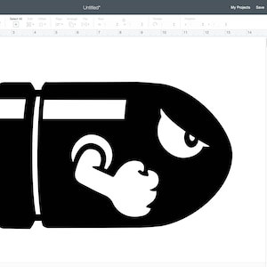 Bullet Bill- #2 Svg, Png, Pdf, Dxf - Etsy