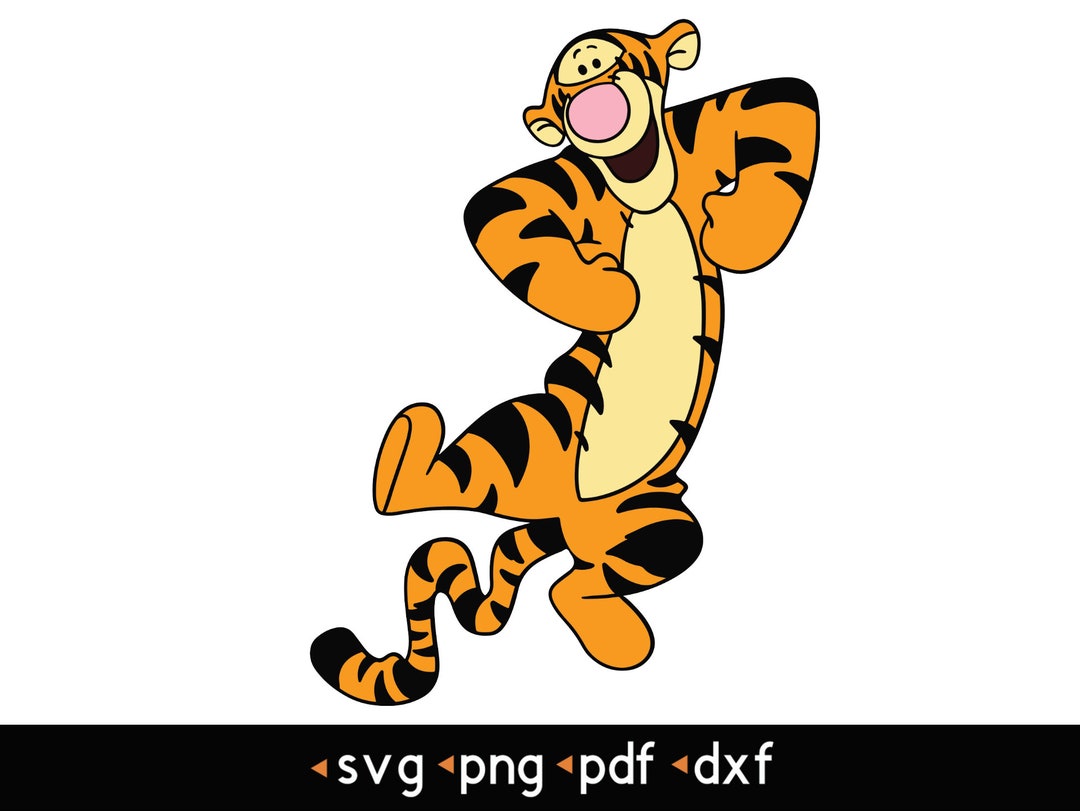 Tigger- #5 Svg, Png, Pdf, Dxf - Etsy
