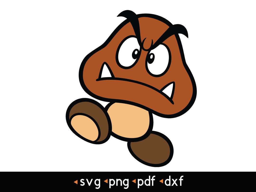 Goomba- #2 Svg, Png, Pdf, Dxf - Etsy