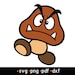 Goomba- #2 Svg, Png, Pdf, Dxf - Etsy