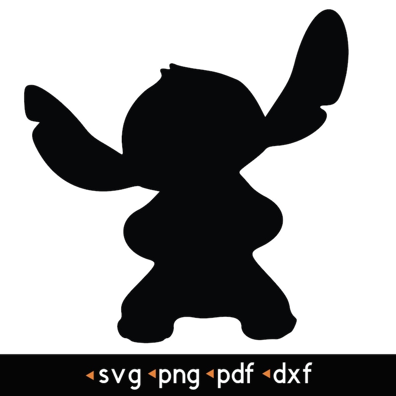 Stitch Silhouette Svg - Etsy