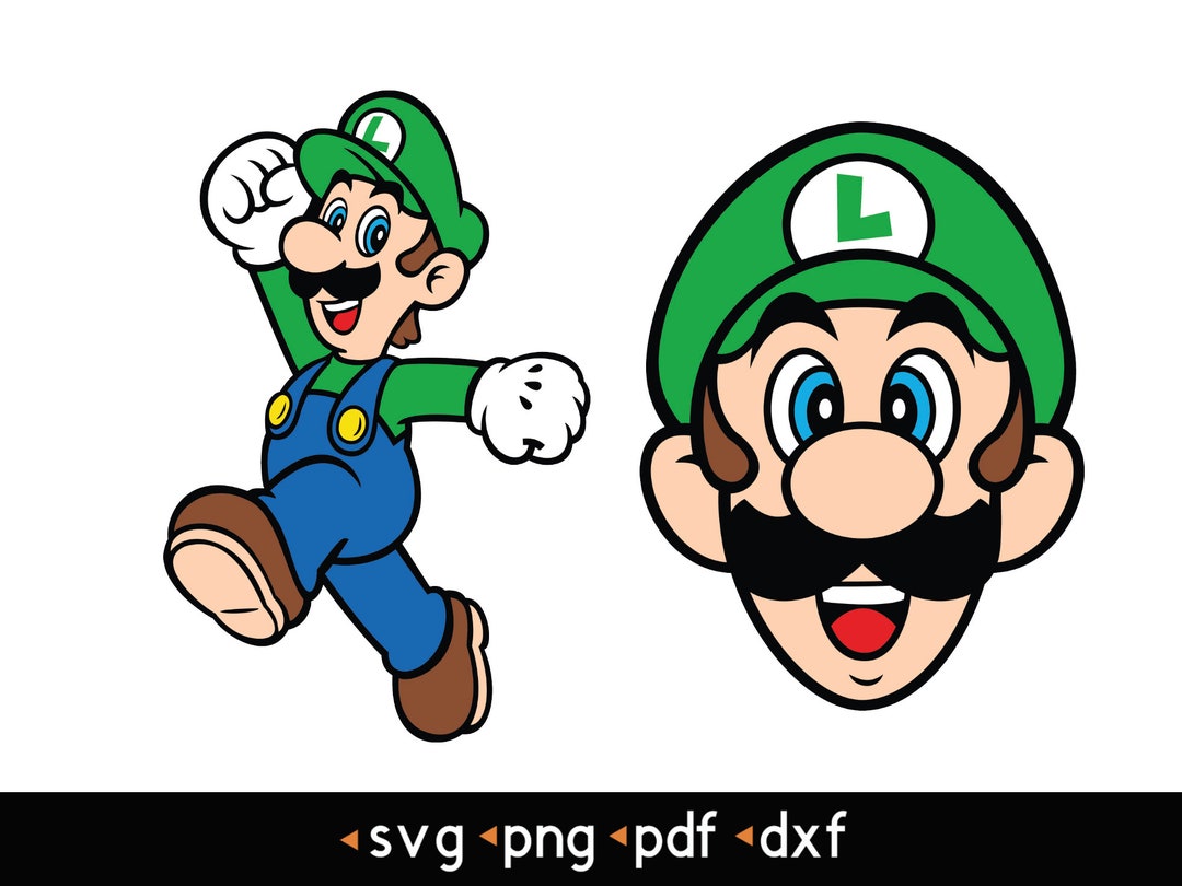 2 Pcs Layered Luigi Pack- Svg, Png, Pdf, Dxf - Etsy