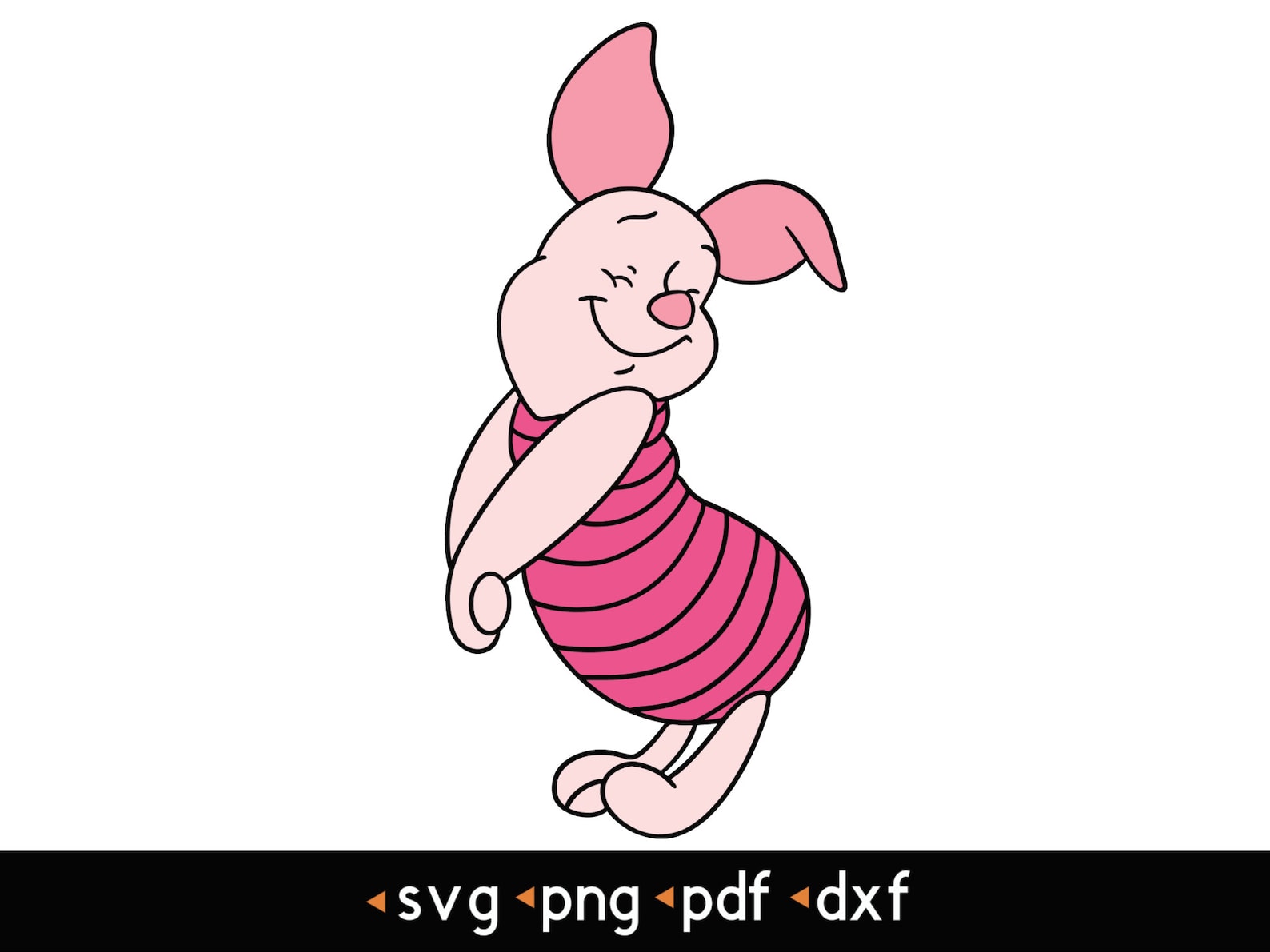 Piglet 5 Svg Png Pdf Dxf | Etsy