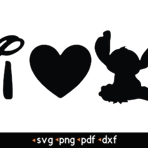 Stitch- #21 (transparent Background) Svg, Png, Pdf, Dxf - Etsy