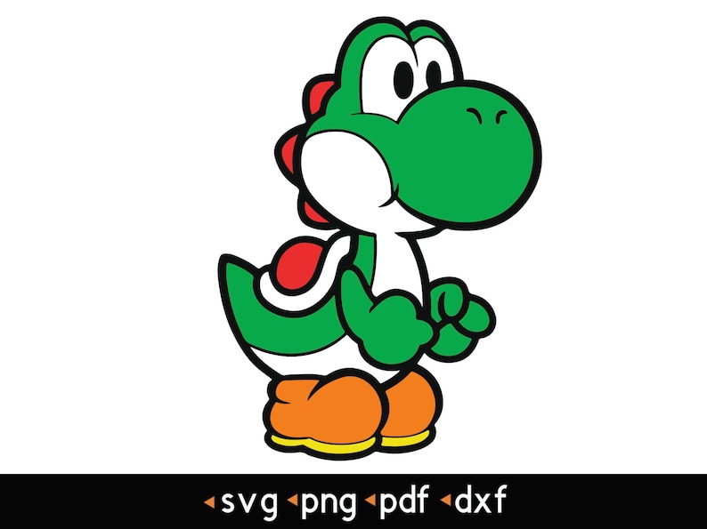 Yoshi- #1 Svg, Png, Pdf, Dxf - Etsy