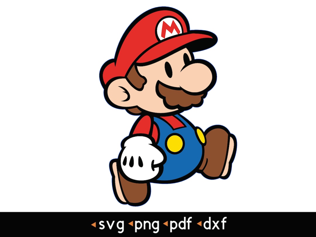 Paper Mario- #4 Svg, Png, Pdf, Dxf - Etsy