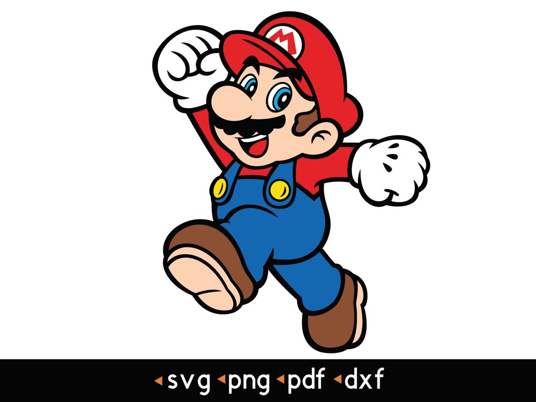 Mario- #2 Svg, Png, Pdf, Dxf - Etsy