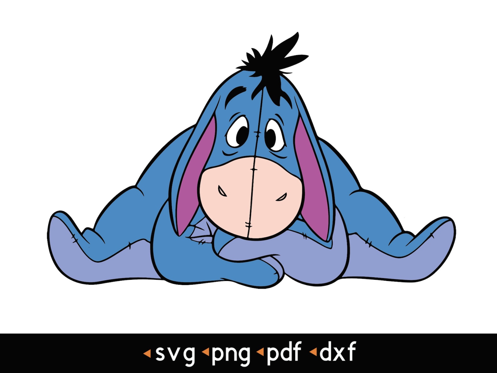 Eeyore- #2 Svg, Png, Pdf, Dxf - Etsy