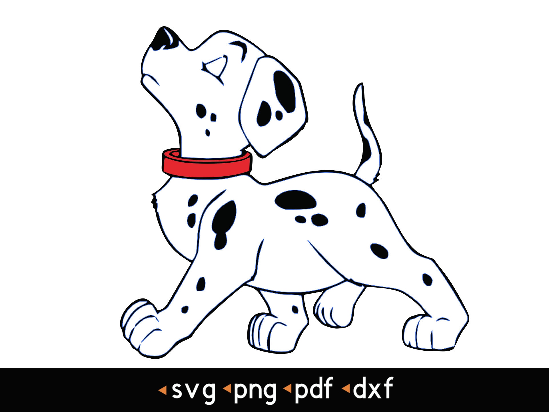 Dalmatian 9 Svg Png Pdf Dxf - Etsy