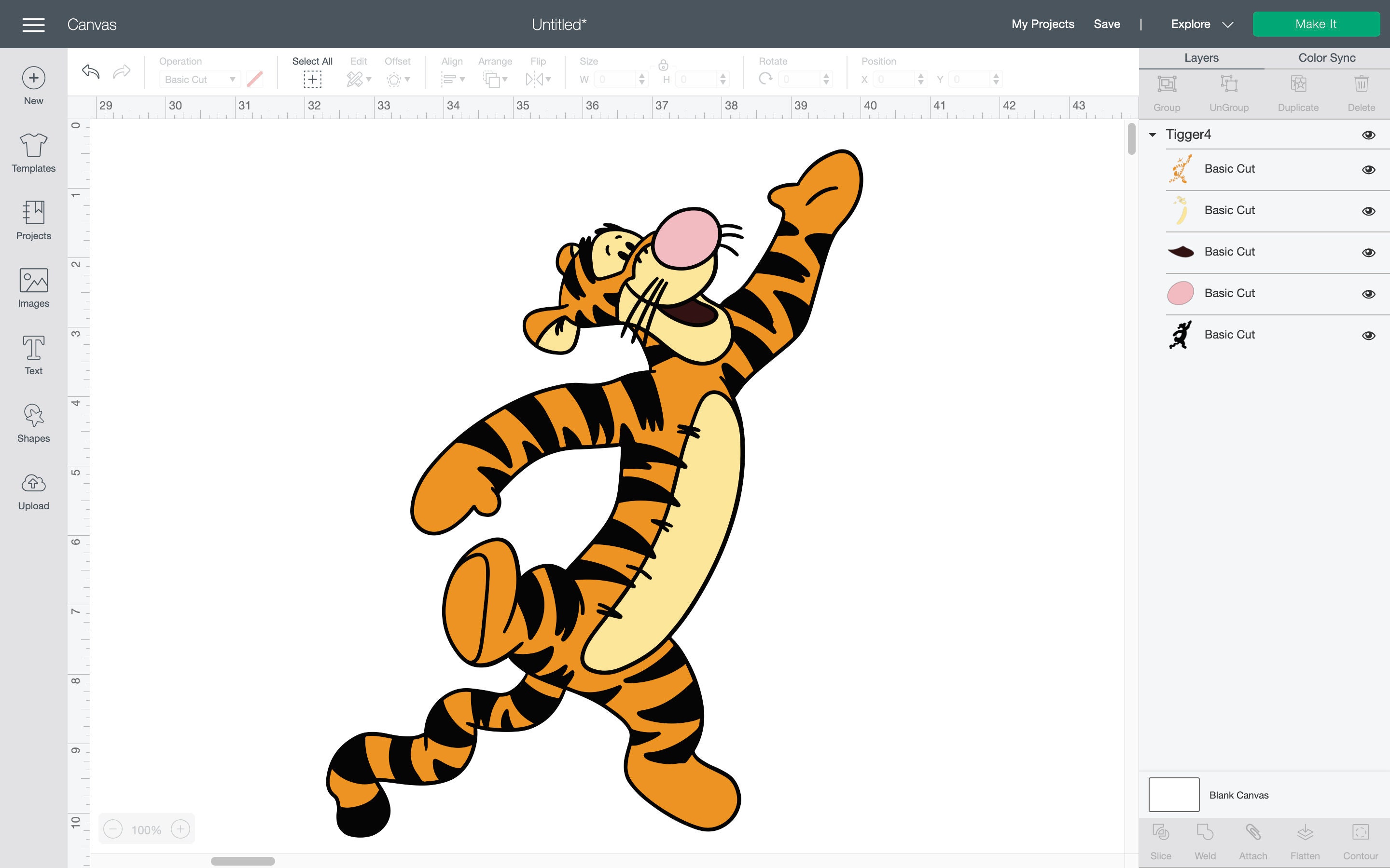 Tigger 4 Svg Png Pdf Dxf - Etsy