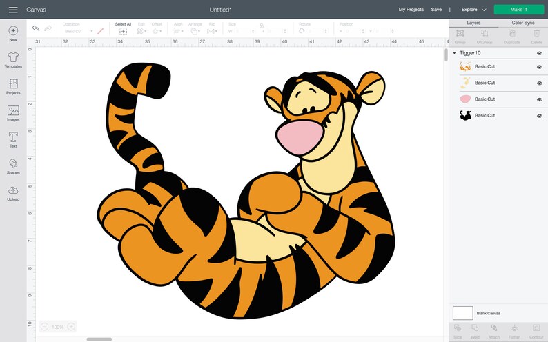 Tigger 10 Svg Png Pdf Dxf - Etsy