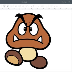 Goomba- #1 Svg, Png, Pdf, Dxf - Etsy
