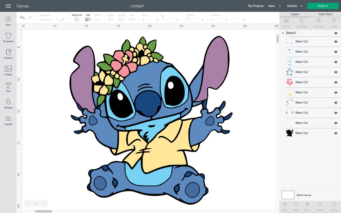 Stitch- #7 Svg, Png, Pdf, Dxf - Etsy